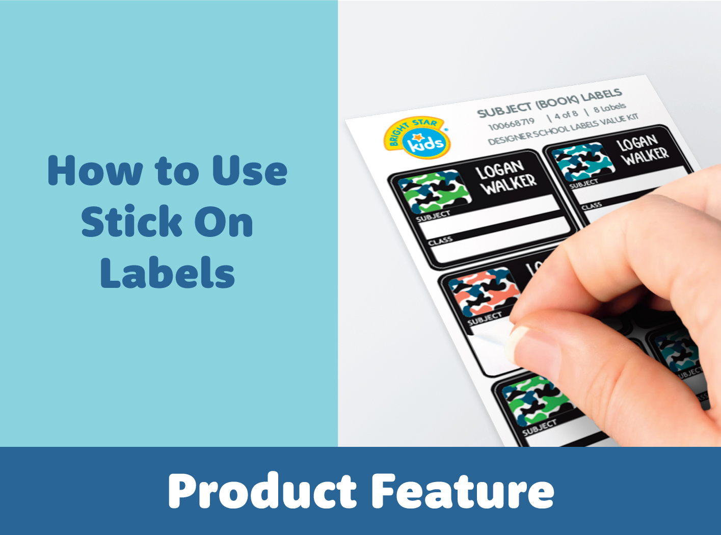 How to Personalize Your Name Labels and Coordinate School Supplies With ...