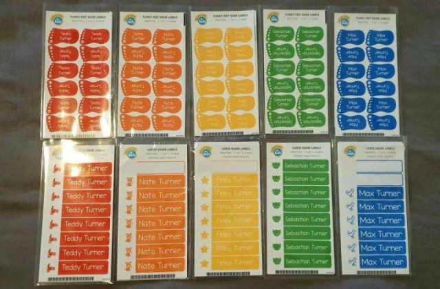 Organizing Ideas: Color Coding Scheme and Labels for Kids